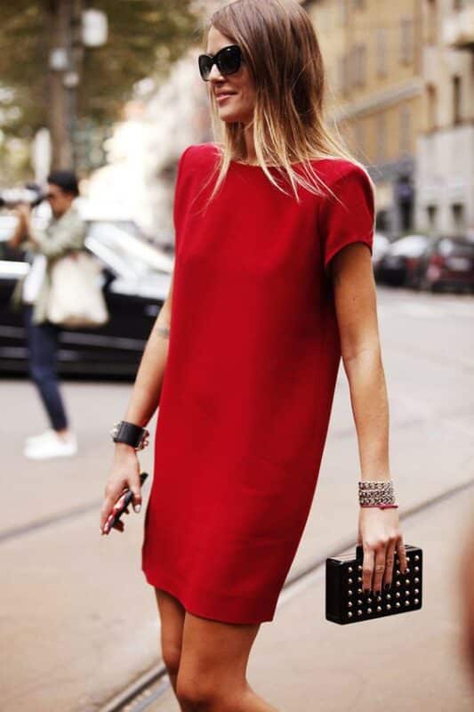 Outfits con Vestido rojo para noche - Como combinarlo 2024 - QNoche