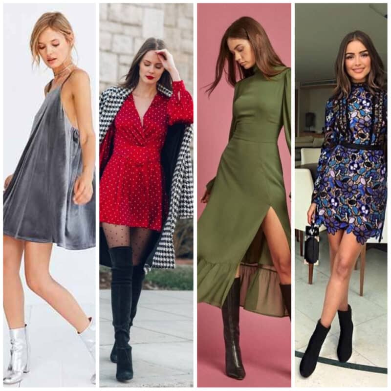 Como usar un vestidos de noche con botas 2024 - QNoche